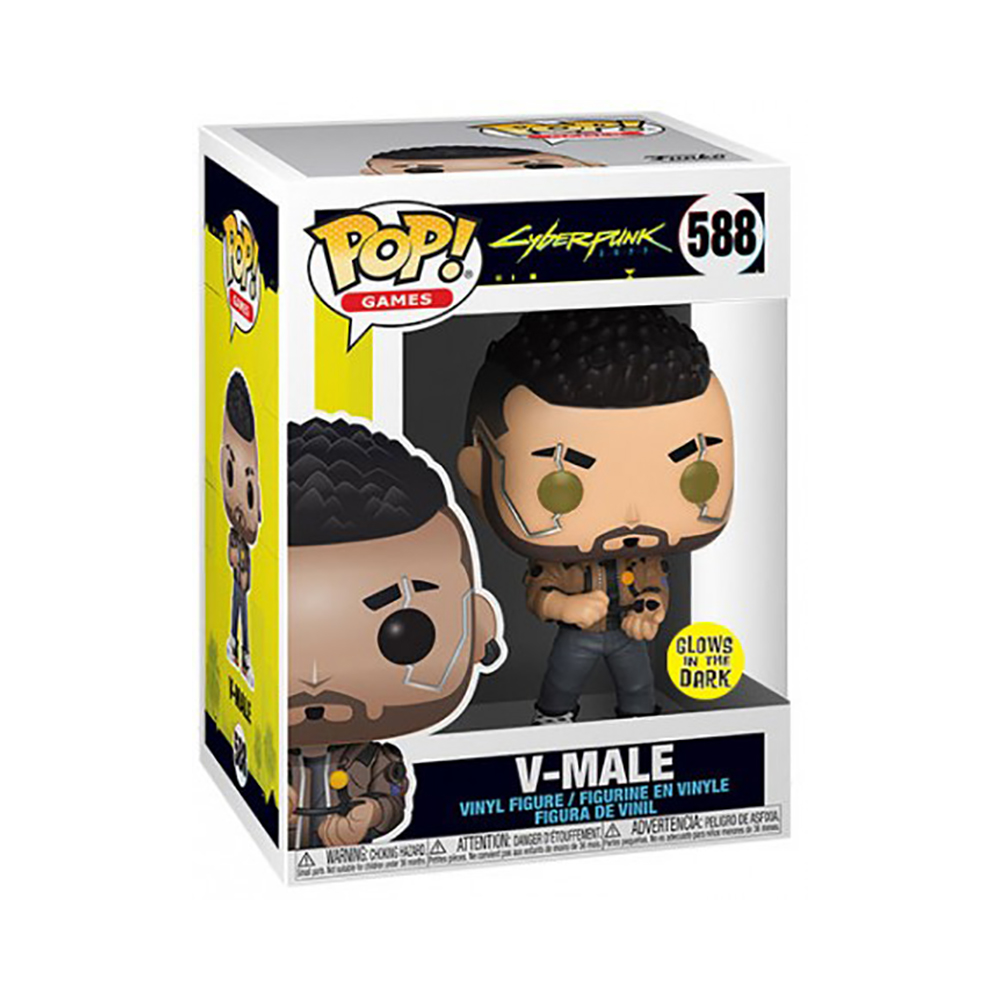 Funko POP! Cyberpunk 2077: V-Male Glows in the Dark