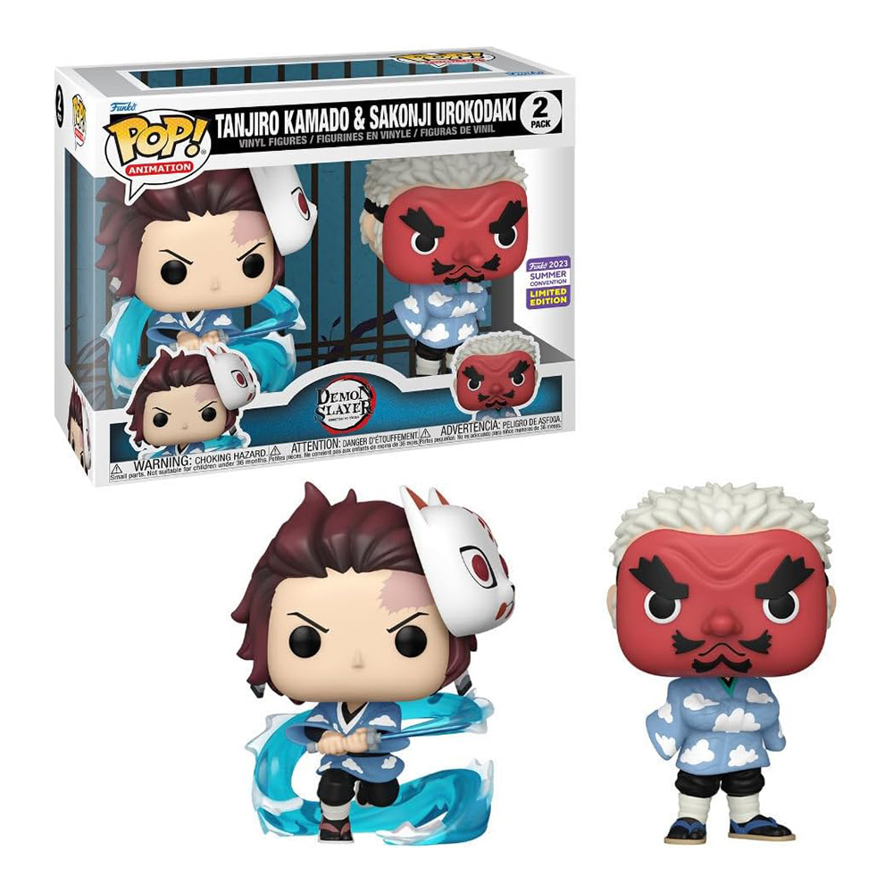 Funko POP! 2 Pack Demon Slayer Kimetsu no Yaiba: Tanjiro Kamado ...