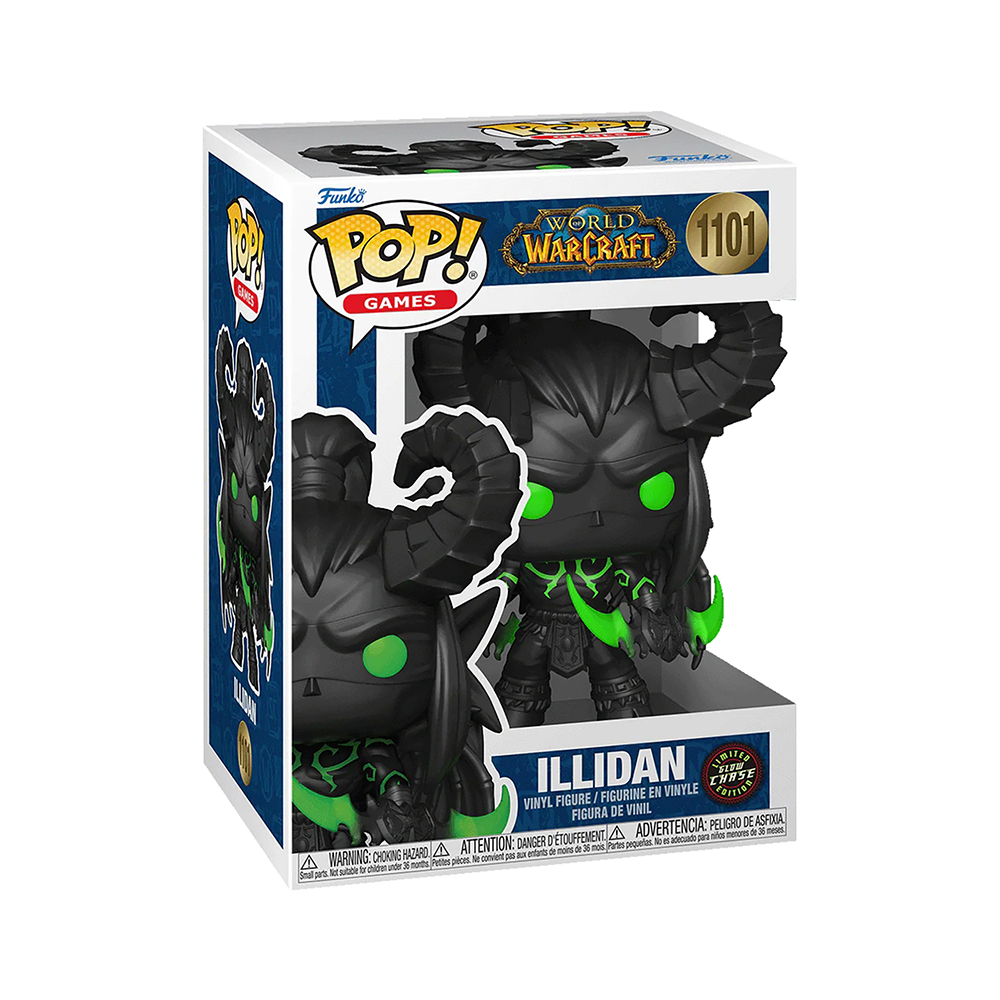 Funko POP! Games World of Warcraft: Illidan (1101) (Chase Glow Limited ...