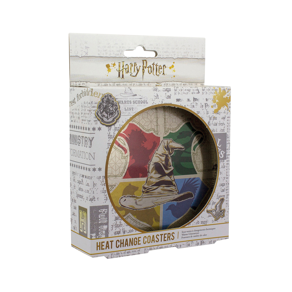 Paladone Heat Change Coasters: Harry Potter Sorting Hat
