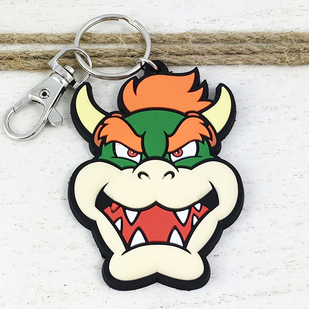 Pyramid Rubber Keychain Super Mario: Bowser