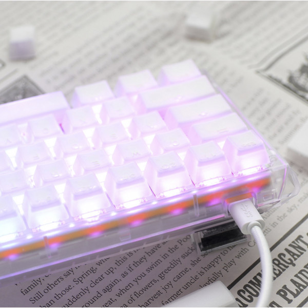 Ducky One 3 Aura Mini RGB White Kailh Box Jellyfish Switch Y (US Layout)