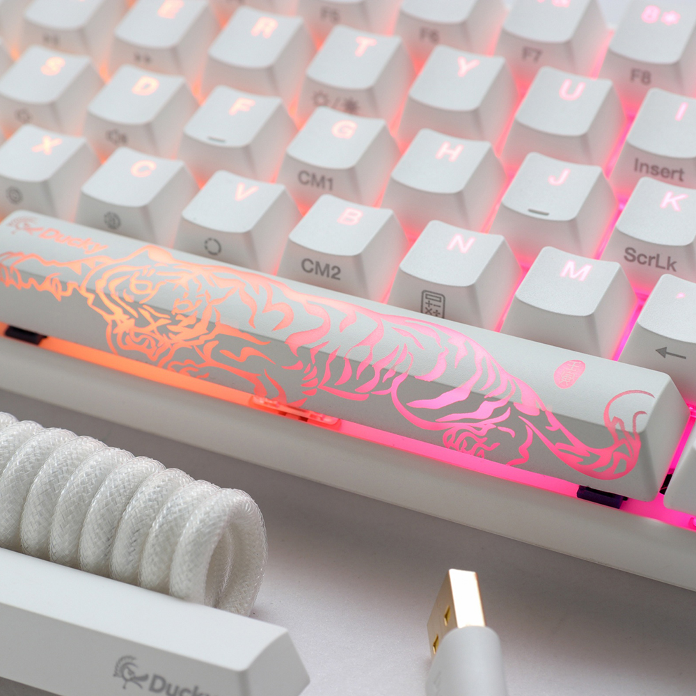 Ducky One 3 Mini RGB Pure White Cherry MX Clear Switch (RU Layout)