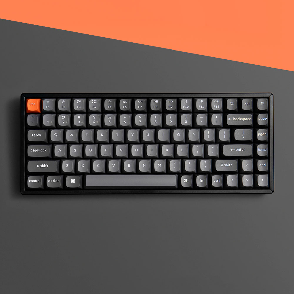 Keychron K2 Max QMK Black (Hot-Swappable) Wireless RGB Backlight ...