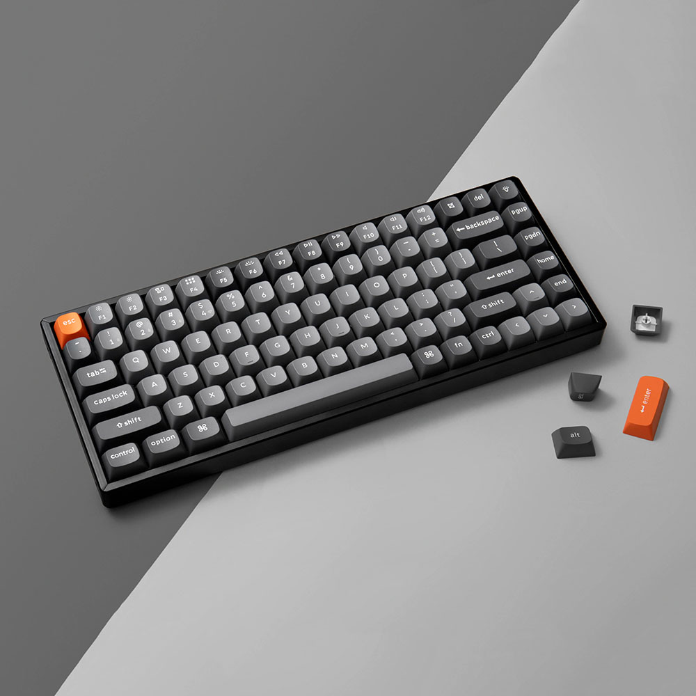 Keychron K2 Max QMK Black (Hot-Swappable) Wireless RGB Backlight ...