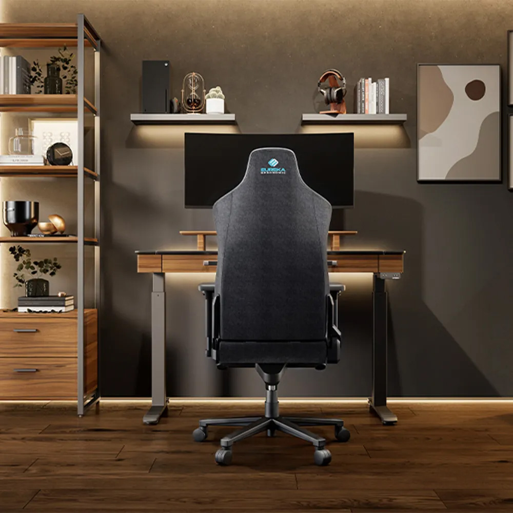 Eureka Ergonomic Python II Ergonomic Chair Black Blue - огромный выбор ...