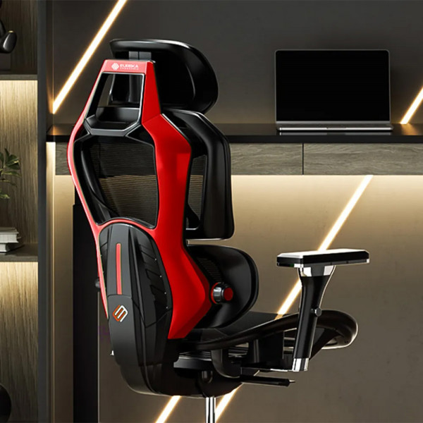Eureka Ergonomic TYPHON Gaming Chair Red - огромный выбор кресел ...
