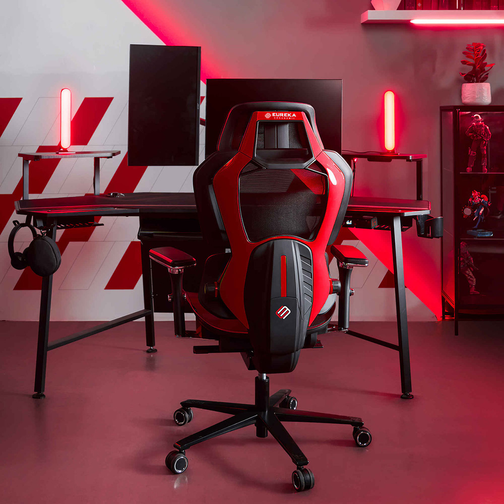 Eureka Ergonomic TYPHON Gaming Chair Red - огромный выбор кресел ...