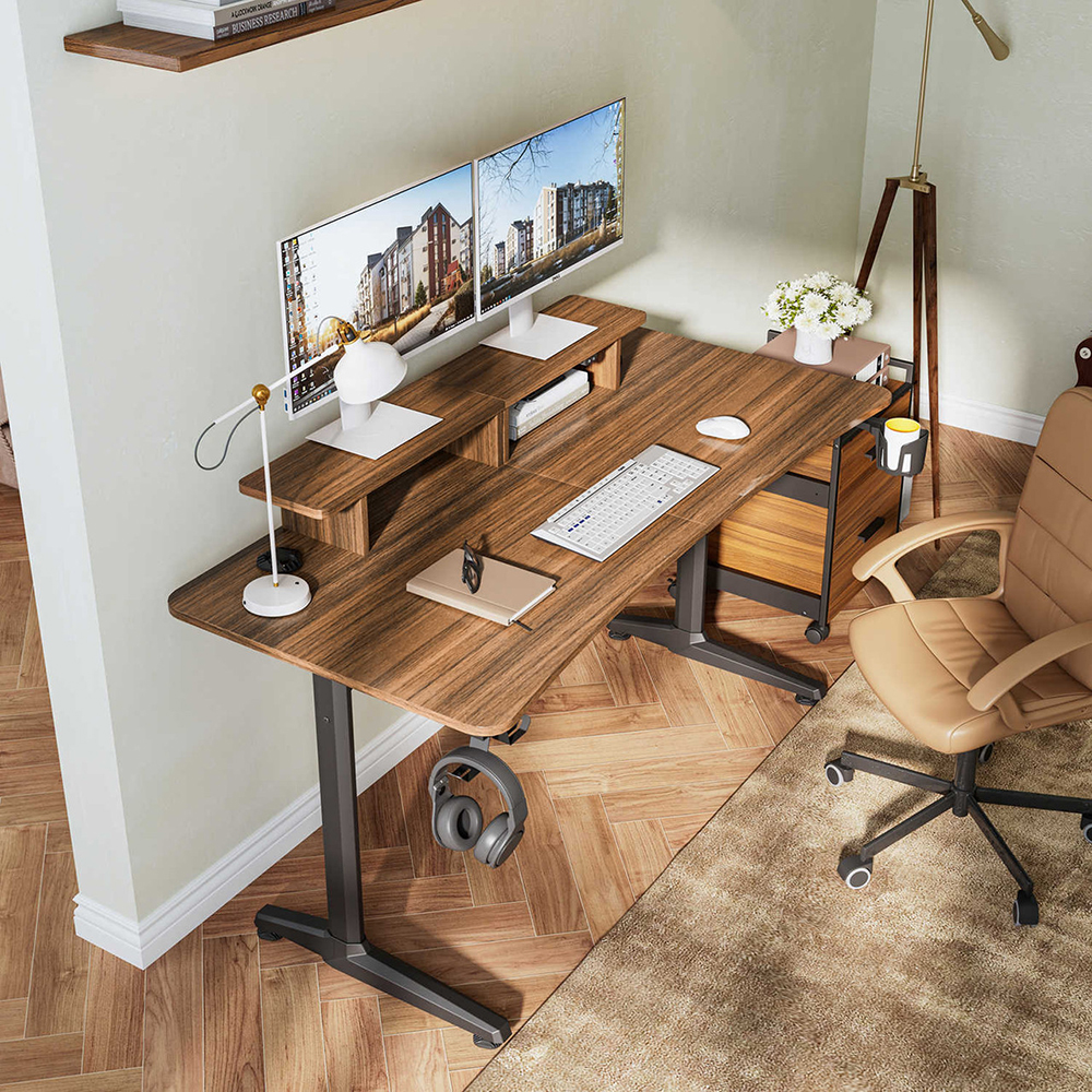 Eureka Ergonomic GIP 60 Desk Walnut, 60" - Купить компьютерный стол