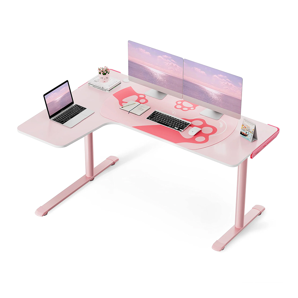 Eureka Ergonomic L60 60" Pink L Shaped Gaming Desk, Left - Купить ...