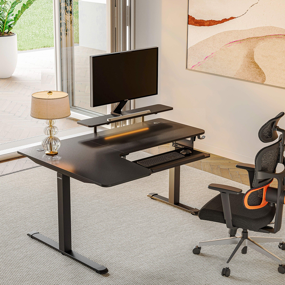 Eureka Ergonomic L60 PRO L Shaped Standing Desk with Accessories Set ...